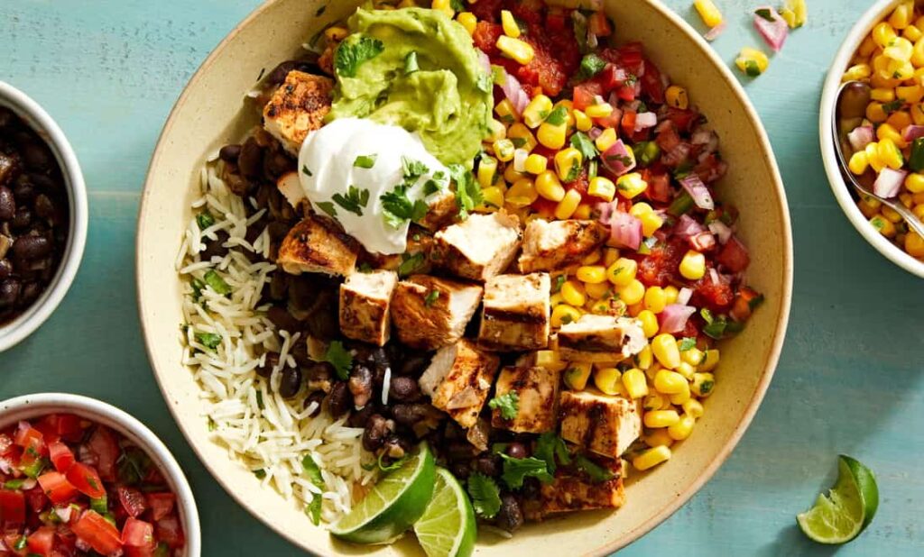 DIY Burrito Chipotle Bowl for Family Nights